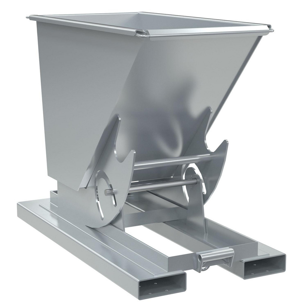 Vestil - Stationary Tilt Hopper: 4,000 lb Capacity, 26" Wide, 53" Long ...
