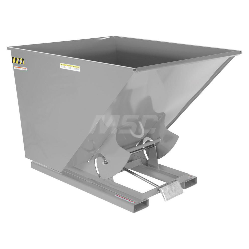 Vestil - Stationary Tilt Hopper: 6,000 lb Capacity, 57" Wide, 68.31 ...