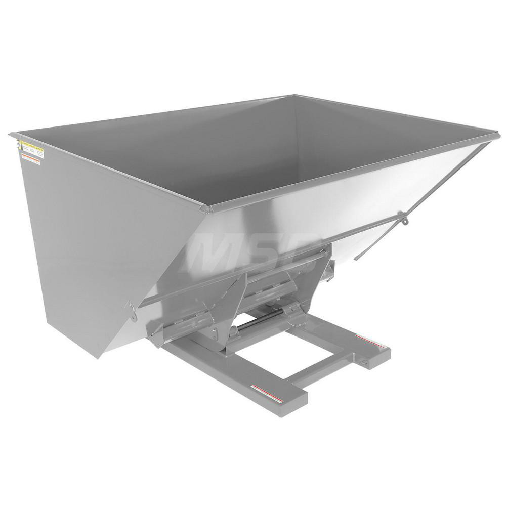 Vestil - Stationary Tilt Hopper: 6,000 lb Capacity, 82" Wide, 64.5 ...