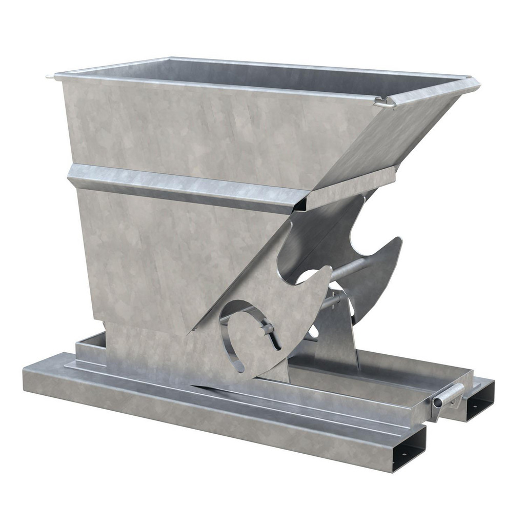 Vestil - Stationary Tilt Hopper: 6,000 lb Capacity, 26" Wide, 53" Long ...