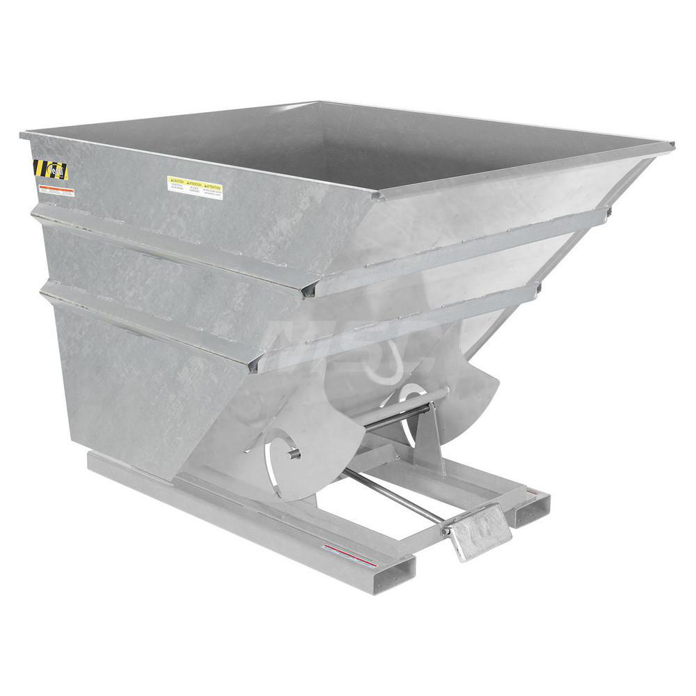 Vestil - Stationary Tilt Hopper: 6,000 lb Capacity, 57" Wide, 68.31 ...