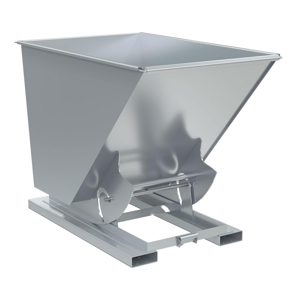 Vestil - Stationary Tilt Hopper: 4,000 lb Capacity, 43" Wide, 69" Long ...