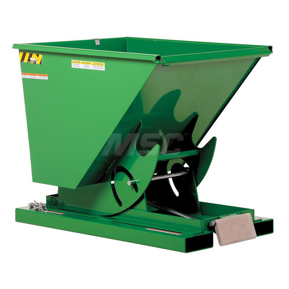 Vestil - Stationary Tilt Hopper: 2,000 lb Capacity, 34" Wide, 51.75 ...