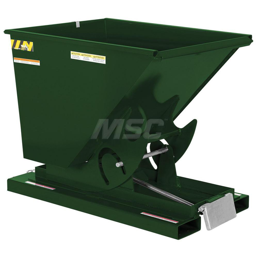 Vestil - Stationary Tilt Hopper: 2,000 lb Capacity, 34" Wide, 51.75 ...