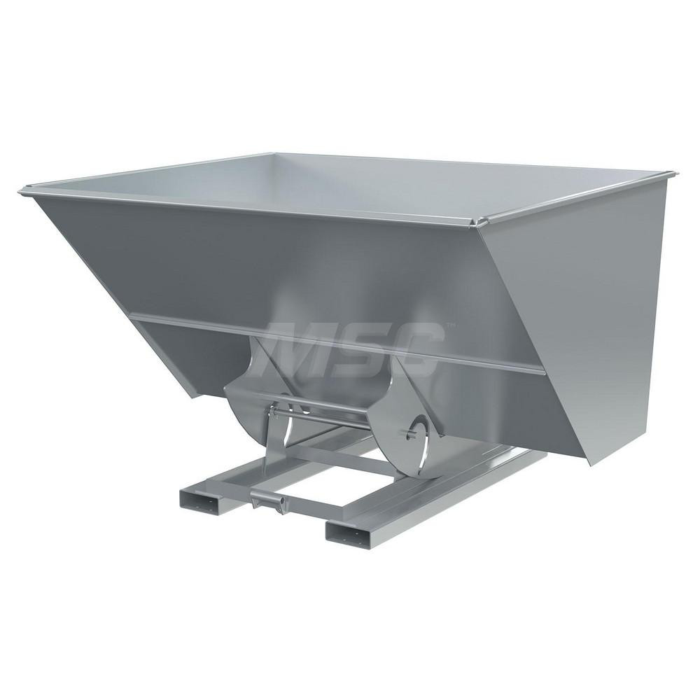 Vestil - Stationary Tilt Hopper: 6,000 lb Capacity, 82" Wide, 69" Long ...