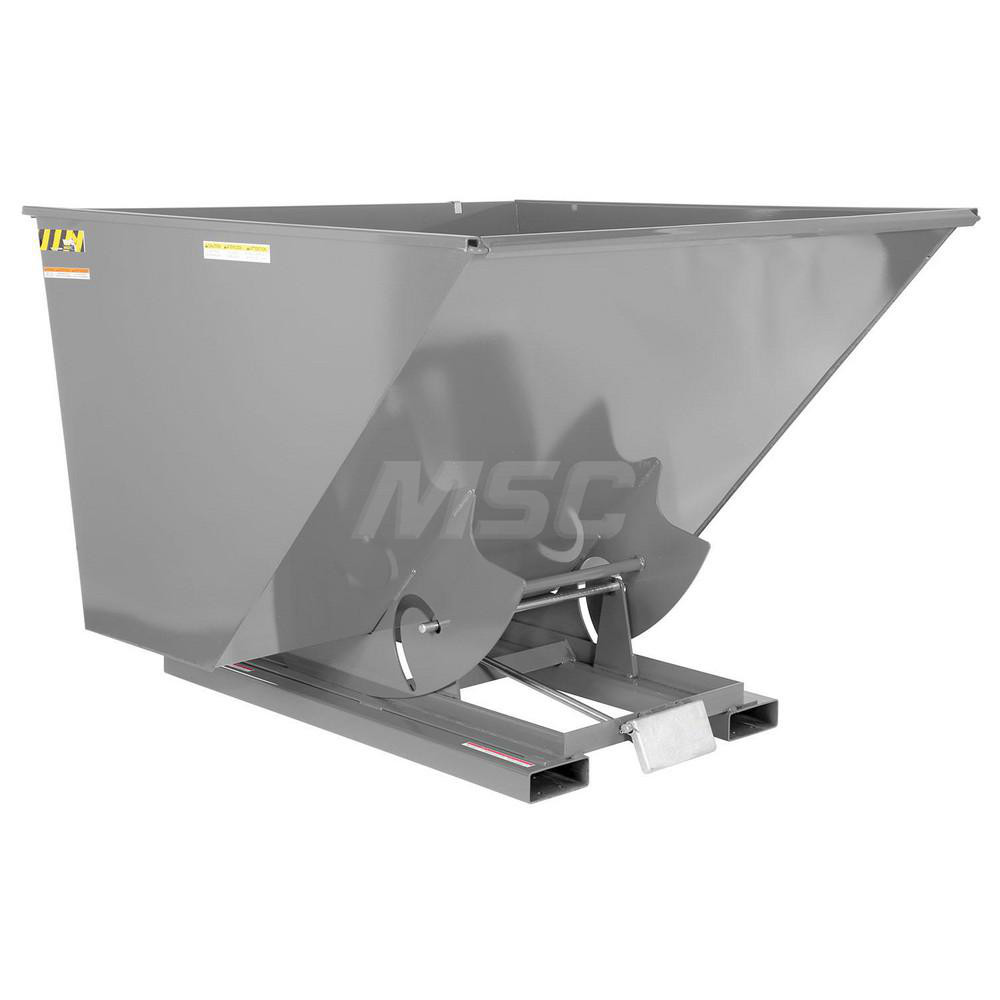Vestil - Stationary Tilt Hopper: 4,000 lb Capacity, 70" Wide, 68.38 ...