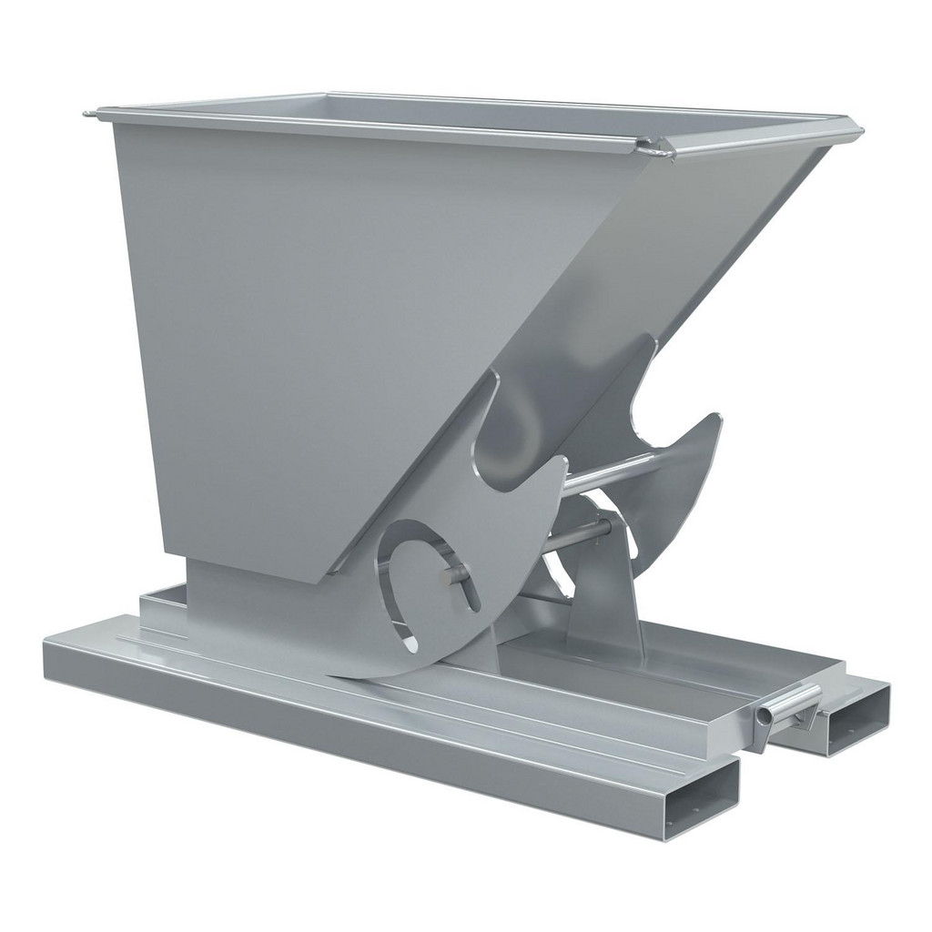 Vestil - Stationary Tilt Hopper: 6,000 lb Capacity, 26" Wide, 53" Long ...