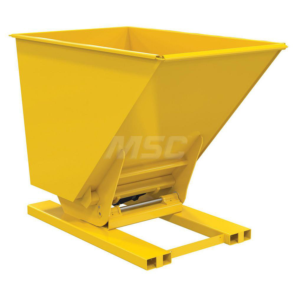 Vestil - Stationary Tilt Hopper: 6,000 lb Capacity, 44" Wide, 64.5 ...