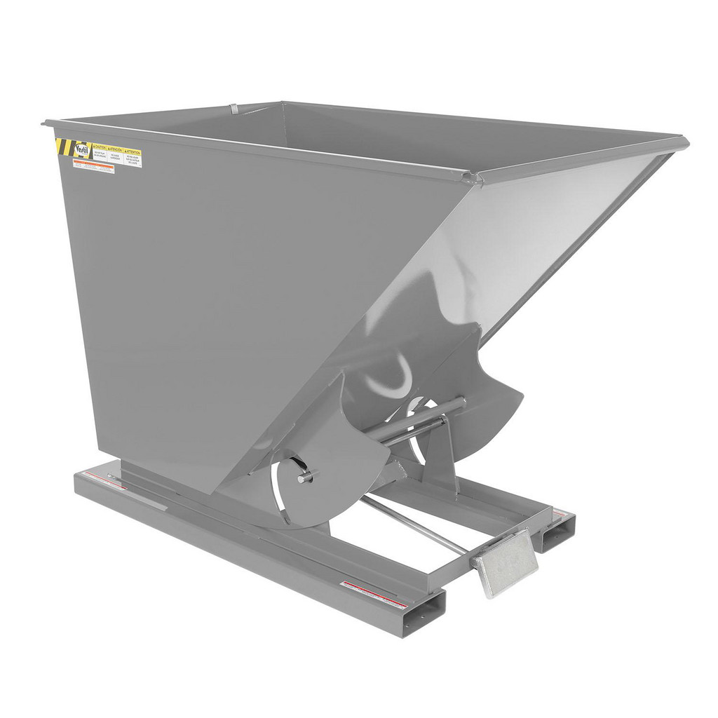 Vestil - Stationary Tilt Hopper: 6,000 lb Capacity, 44" Wide, 68.38 ...