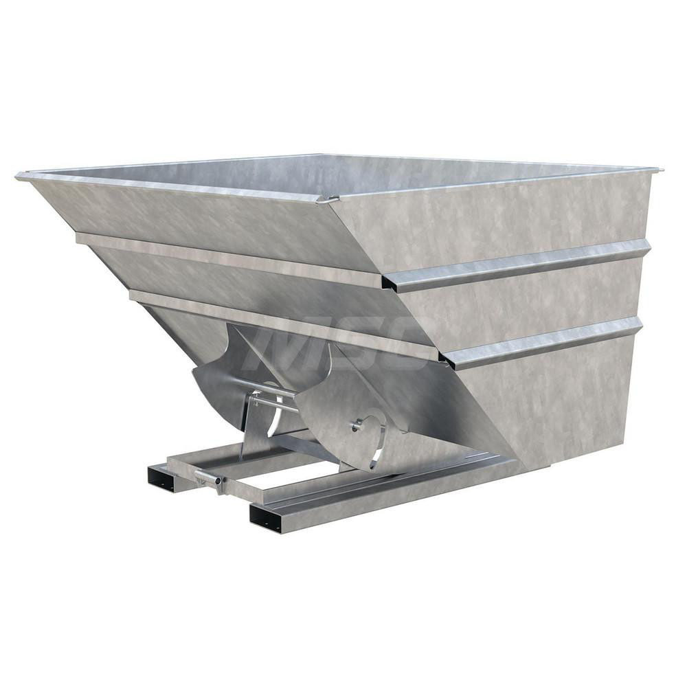 Vestil - Stationary Tilt Hopper: 6,000 lb Capacity, 82" Wide, 69" Long ...