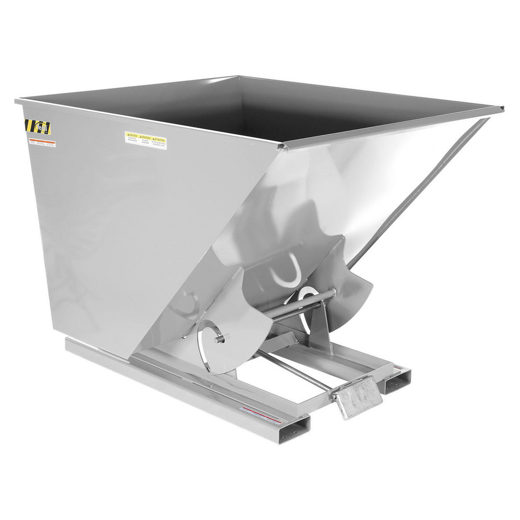 Vestil - Stationary Tilt Hopper: 6,000 lb Capacity, 57" Wide, 68.31 ...