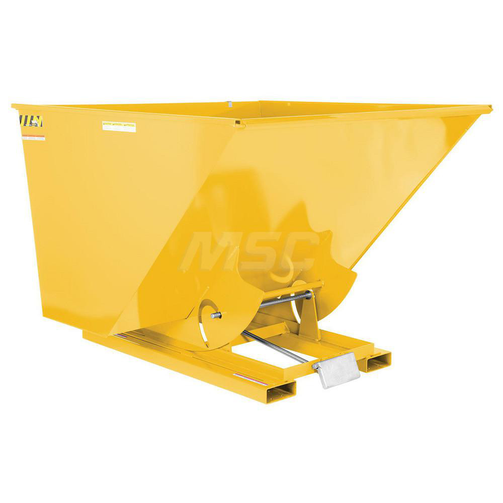 Vestil - Stationary Tilt Hopper: 4,000 lb Capacity, 70" Wide, 68.38 ...