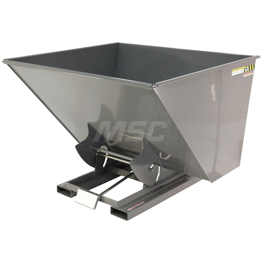 Vestil - Stationary Tilt Hopper: 4,000 lb Capacity, 70" Wide, 68.38 ...