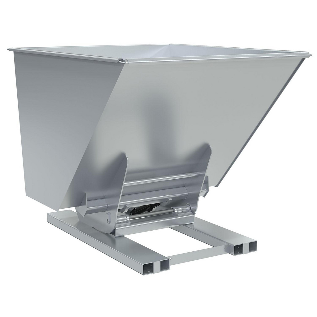 Vestil - Stationary Tilt Hopper: 6,000 lb Capacity, 57" Wide, 64.5 ...