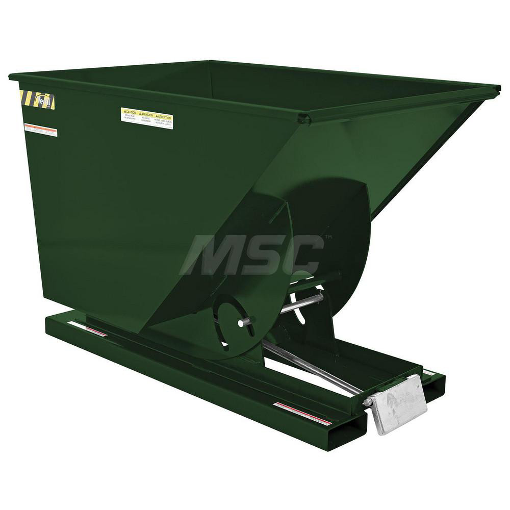 Vestil - Stationary Tilt Hopper: 2,000 lb Capacity, 42" Wide, 61.13 ...