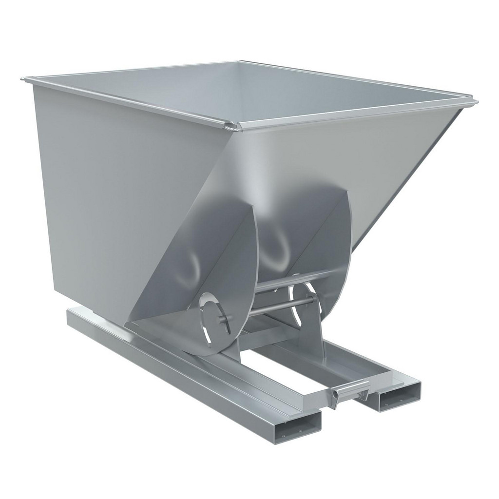 Vestil - Stationary Tilt Hopper: 6,000 lb Capacity, 42" Wide, 62" Long ...