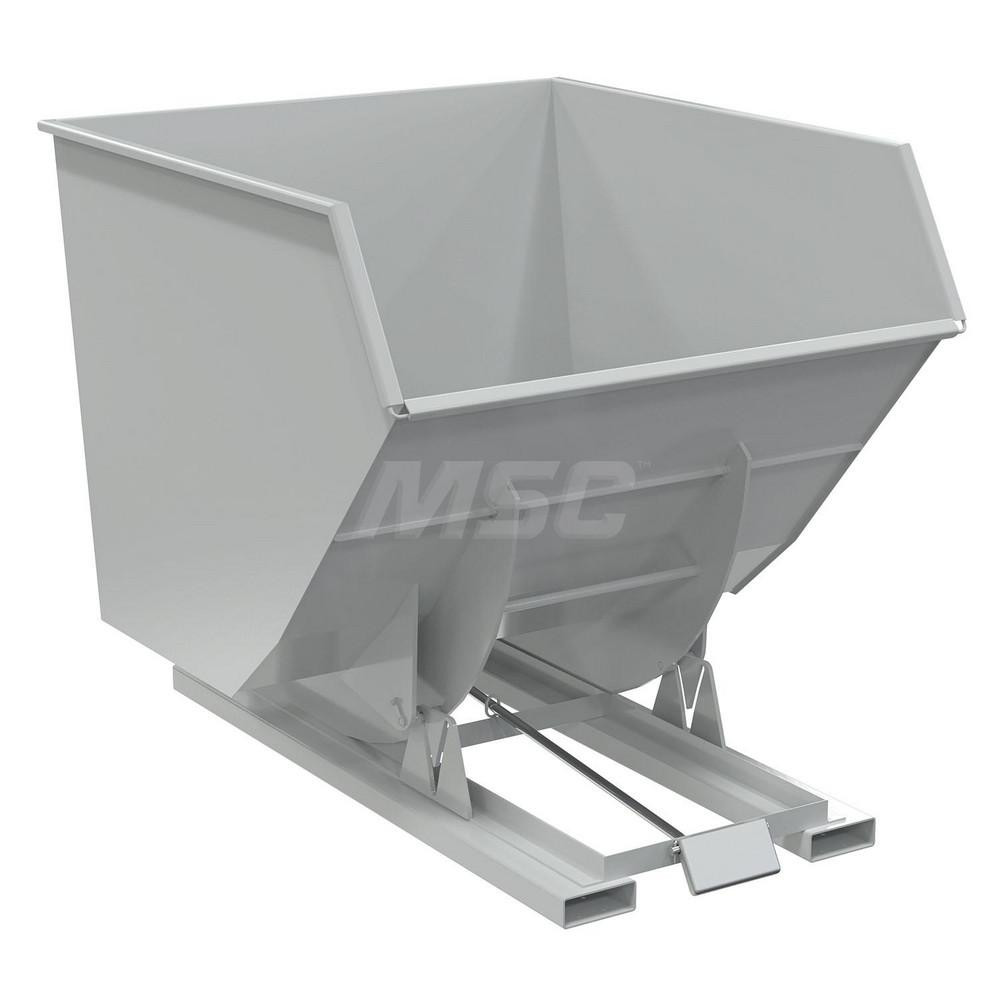 Vestil - Stationary Tilt Hopper: 6,000 lb Capacity, 64" Wide, 79.38 ...