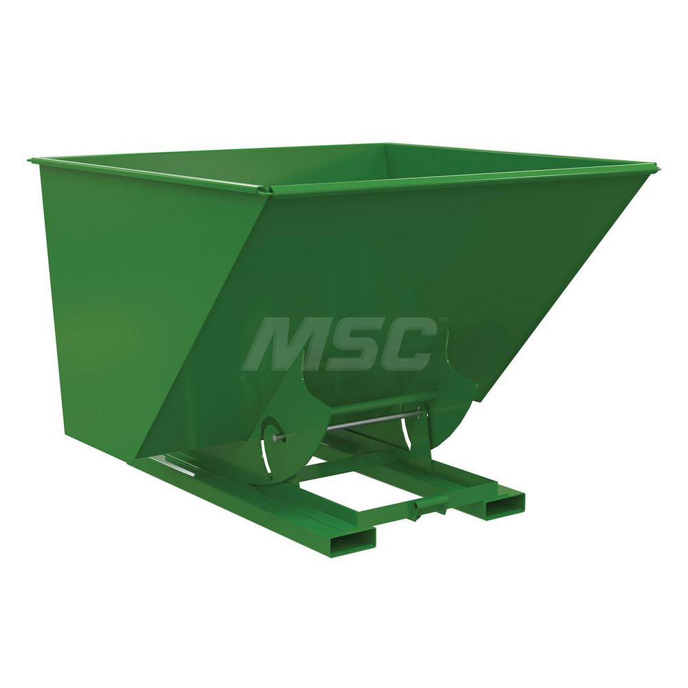 Vestil - Stationary Tilt Hopper: 2,000 lb Capacity, 70" Wide, 69" Long ...