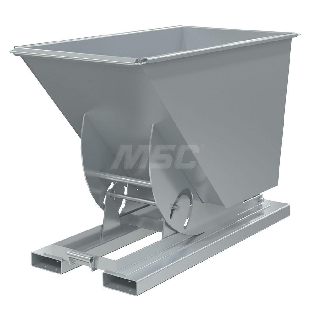 Vestil - Stationary Tilt Hopper: 2,000 lb Capacity, 32" Wide, 62" Long ...