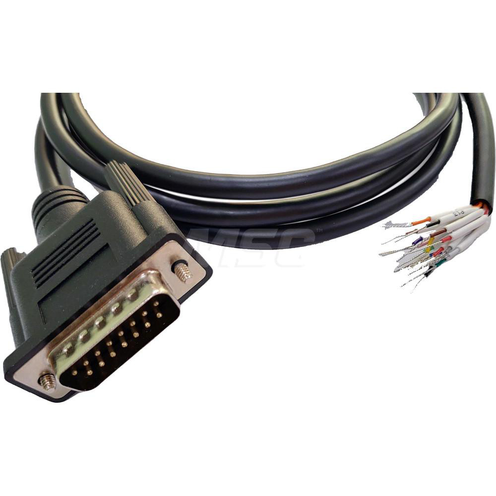 CompuCablePlusUSA - 5' Male Serial Connector DB15 Computer Data Cable ...