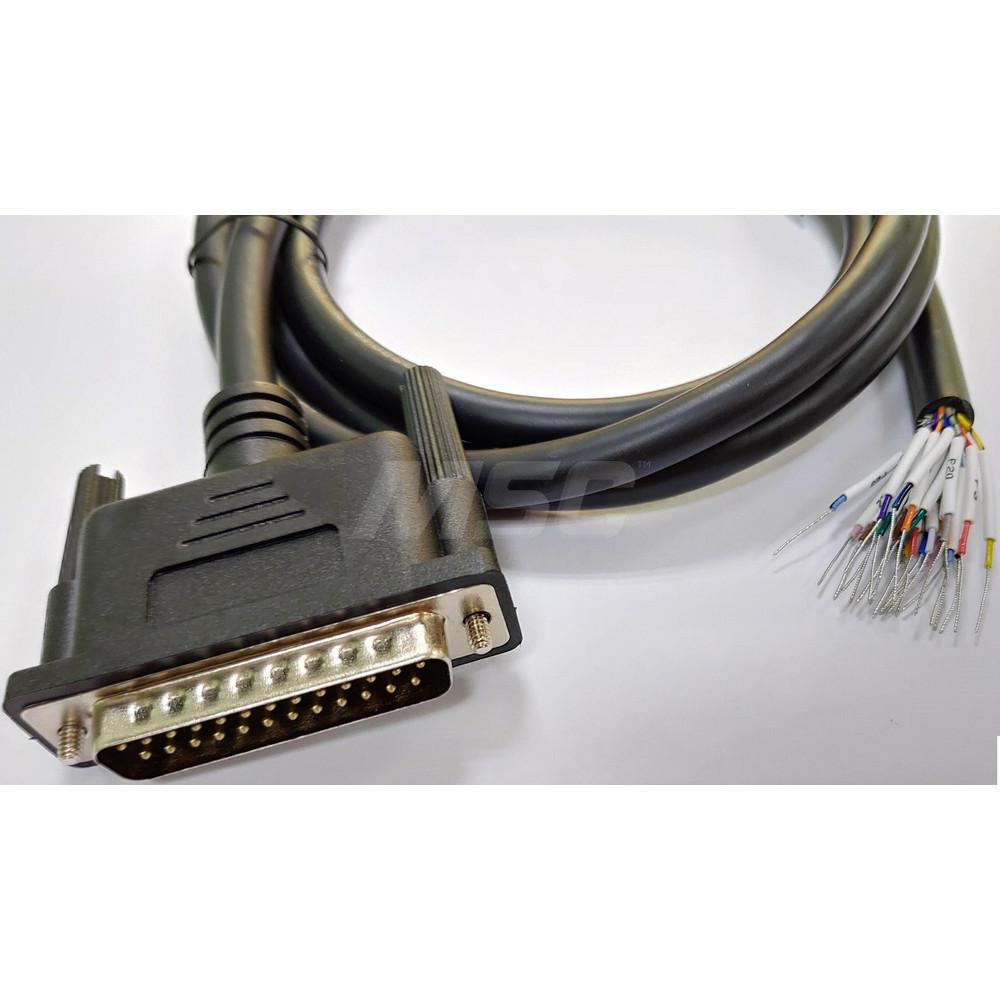 CompuCablePlusUSA - 25' Male Serial Connector DB25 Computer Data Cable ...