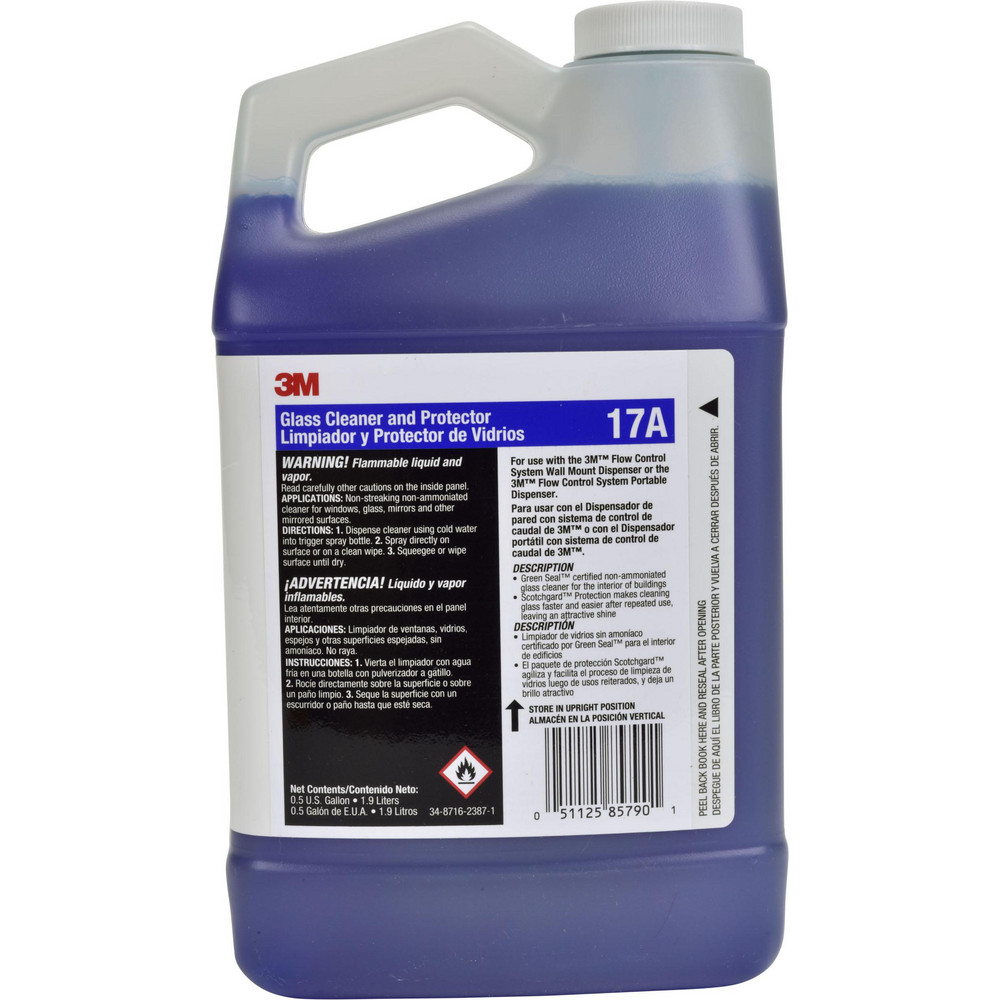 3M - Glass Cleaner & Protector Concentrate 17A, 0.5 gal, 4/Case | MSC ...