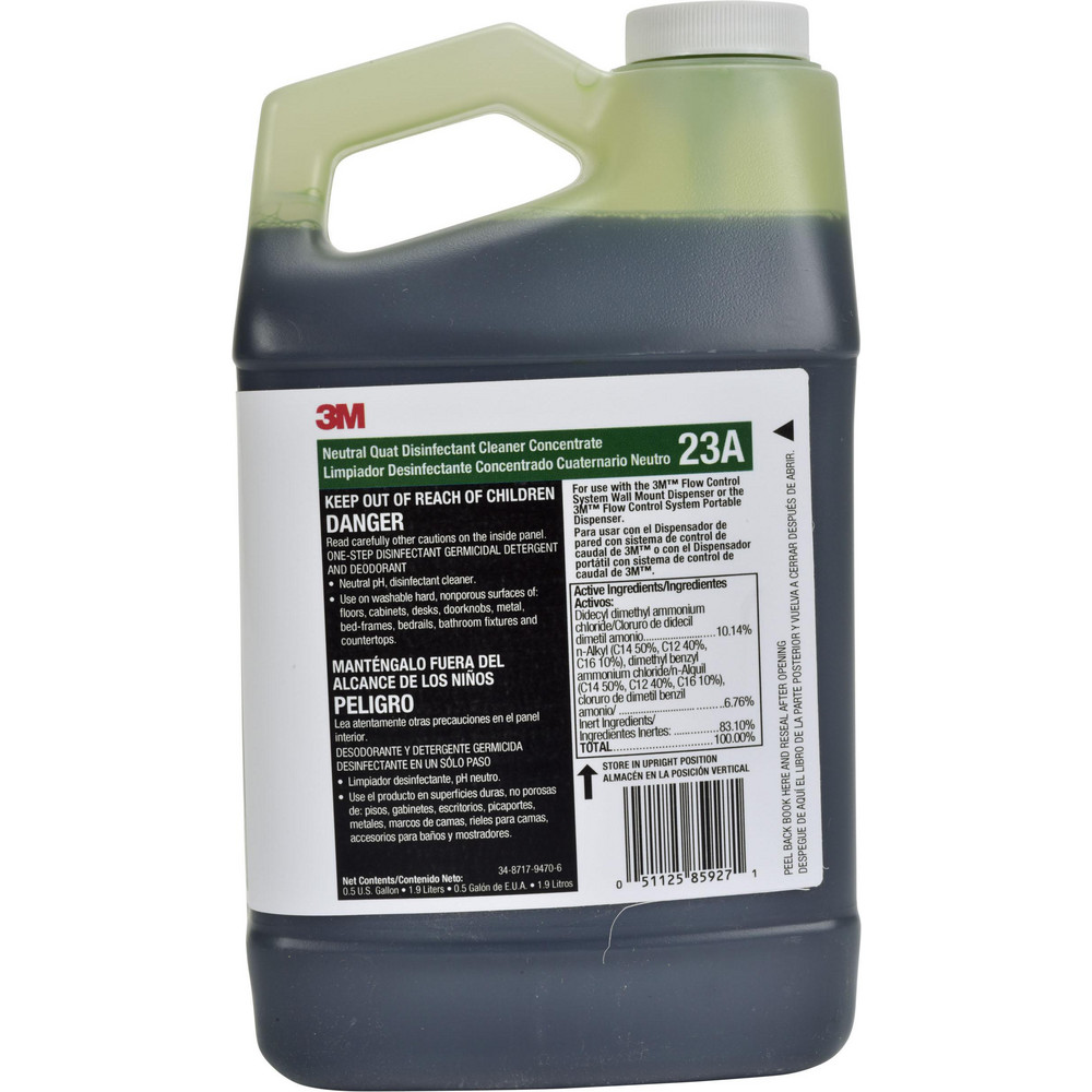 3M - Neutral Quat Disinfectant Cleaner Concentrate 23A, 0.5 gal ...