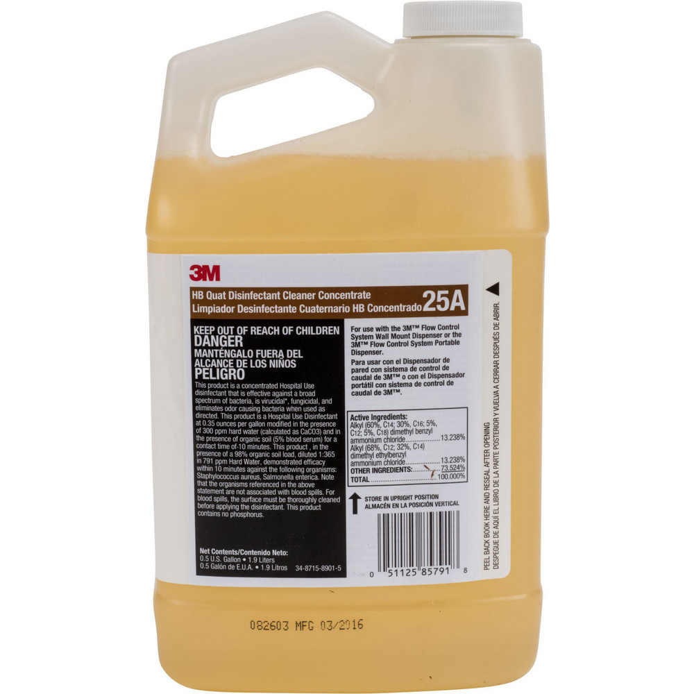 3M - HB Quat Disinfectant Cleaner Concentrate 25A, 0.5 gal, 4/Case ...