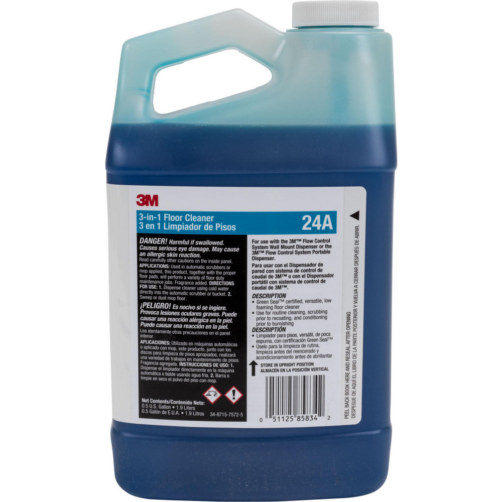 3M - 3-in-1 Floor Cleaner Concentrate 24A, 0.5 gal, 4/Case | MSC Direct