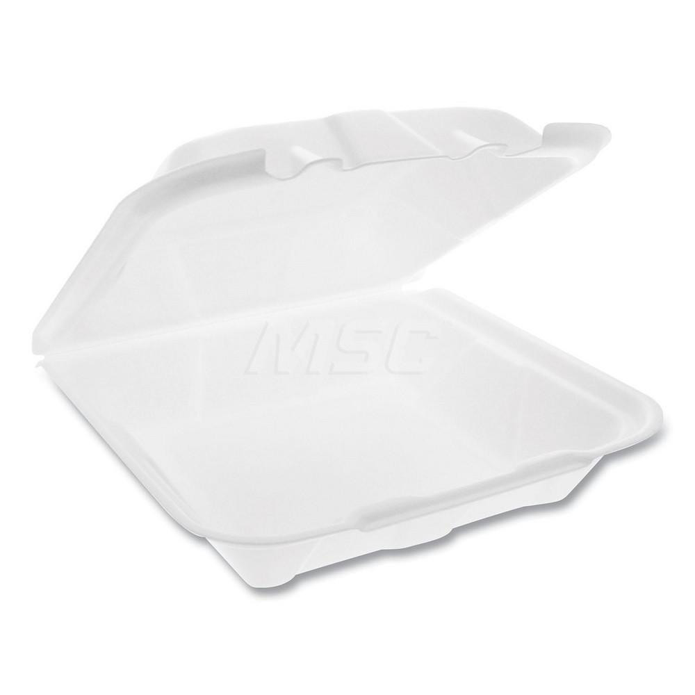 Pactiv - Food Storage Container: Square, Hinged Lid | MSC Direct