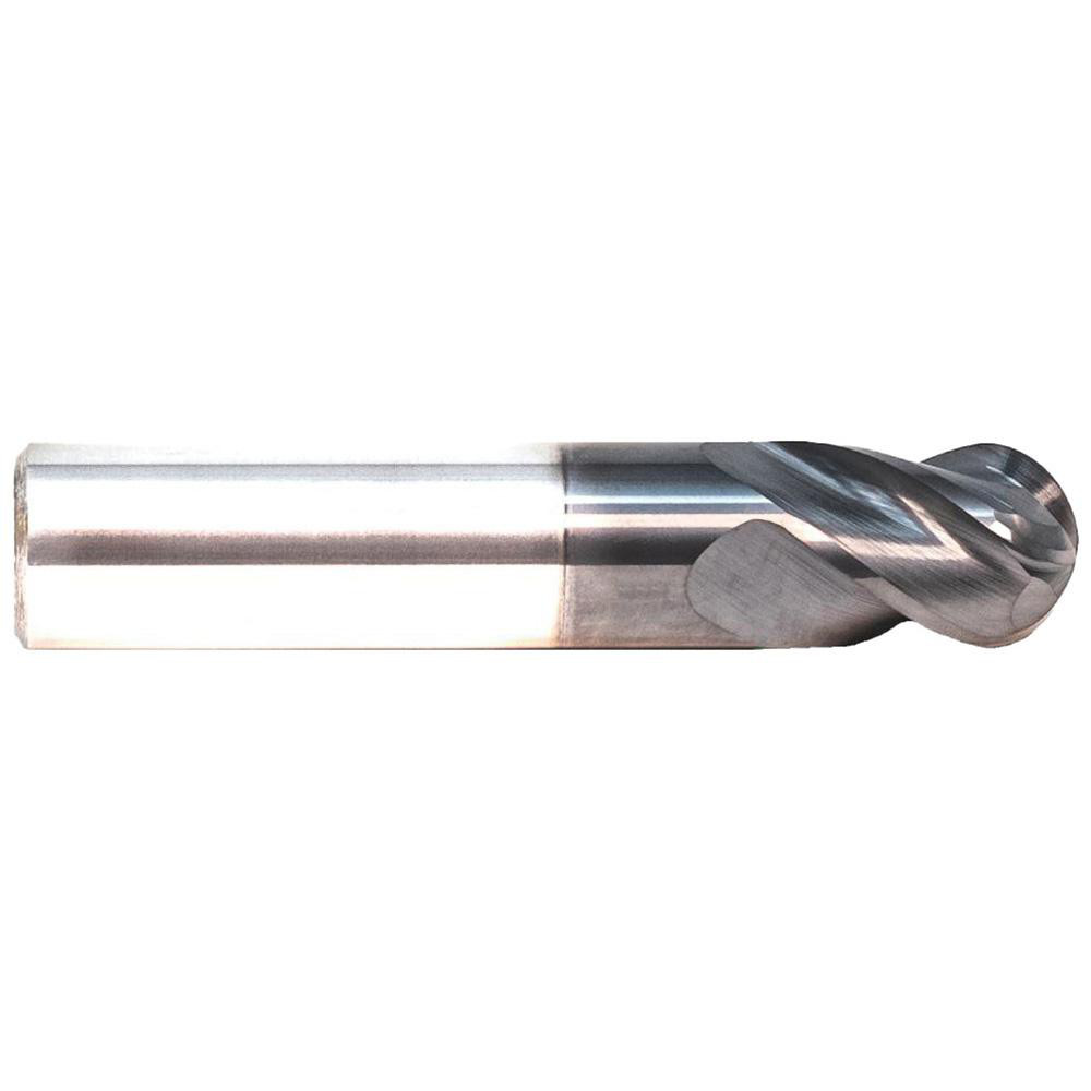 GWS - Ball End Mill: 1/4" Dia, 3/8" LOC, 4 Flute, Solid Carbide | MSC ...