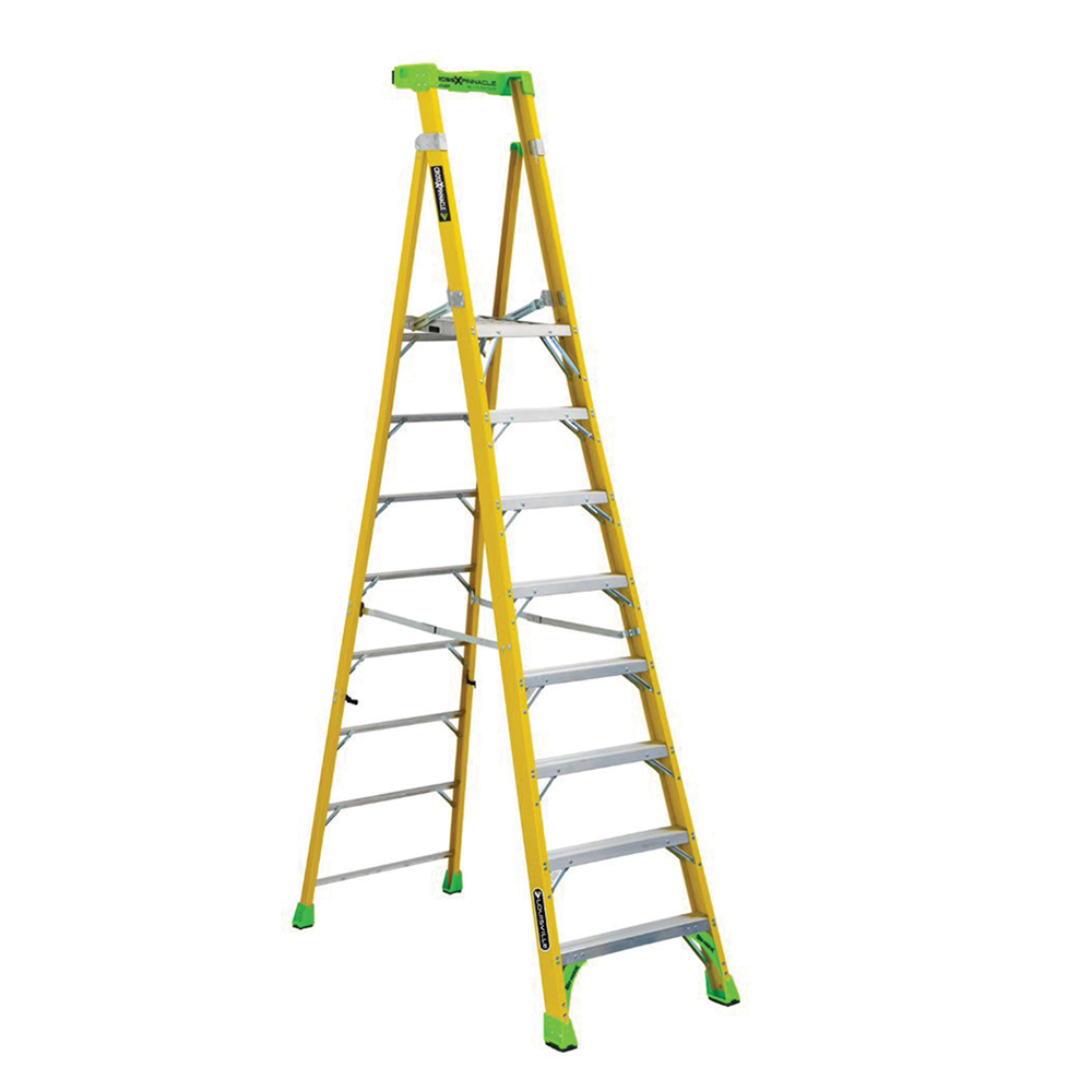 Louisville - 8 Step Fiberglass Step Ladder: Type IAA | MSC Direct