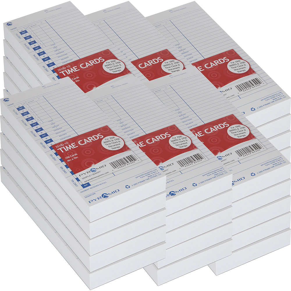 Pyramid - Time Cards & Time Clock Accessories; For Use With: Pyramid ...