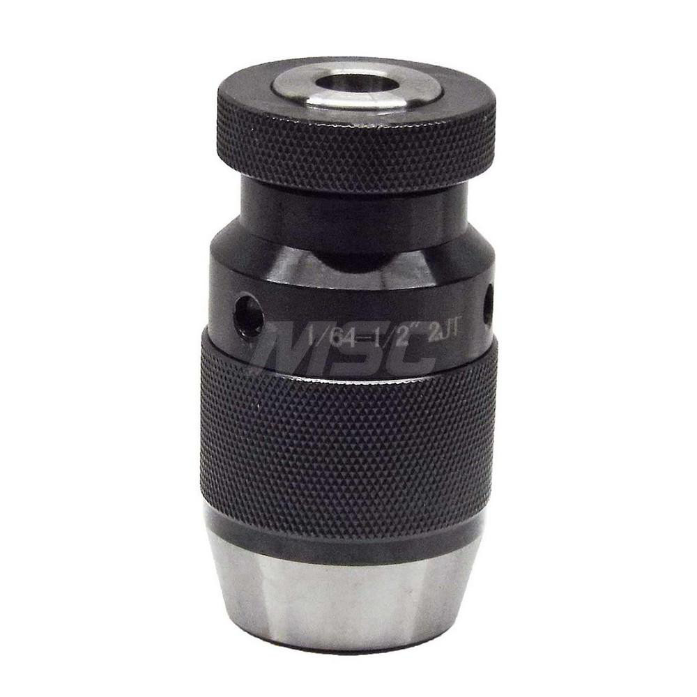 ShopForce - Drill Chuck: 1/64 to 1/2" Capacity, Jacobs Taper Mount, JT2 ...
