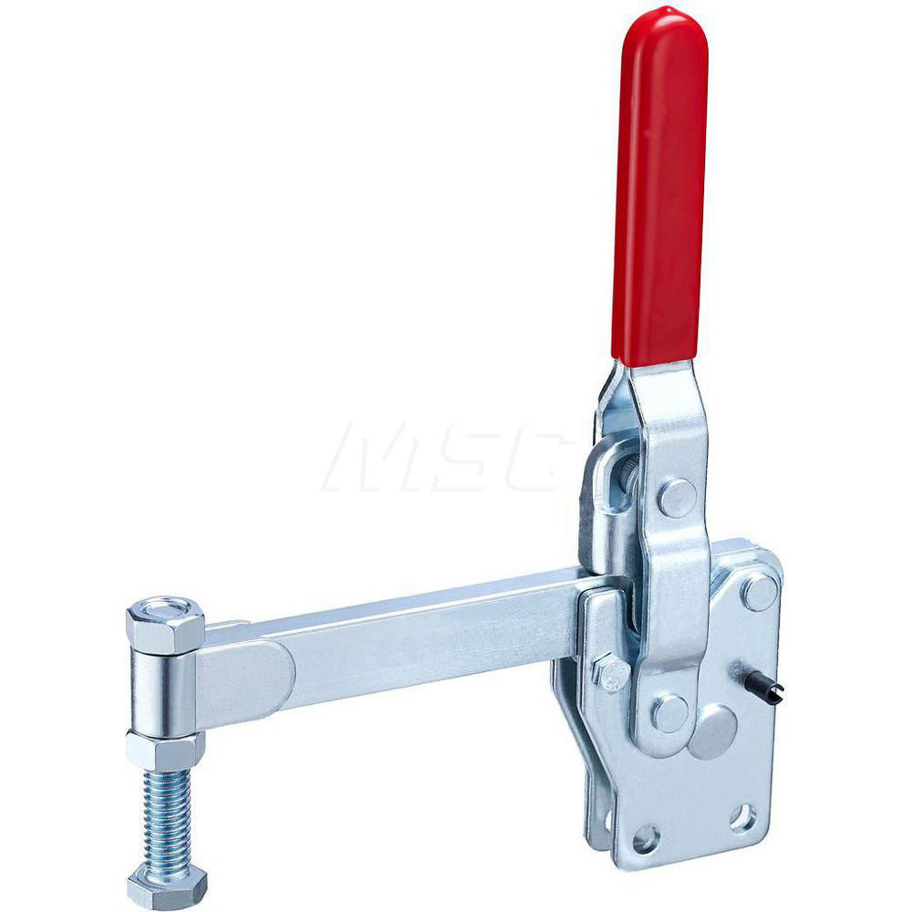 ShopForce - Manual Hold-Down Toggle Clamp: Vertical, 1000.00 lb Capacity, Solid Bar, Straight ...