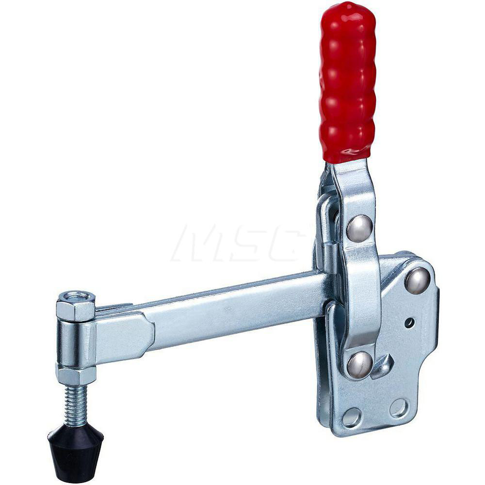 ShopForce - Manual Hold-Down Toggle Clamp: Vertical, 500.00 lb Capacity, Solid Bar, Straight ...