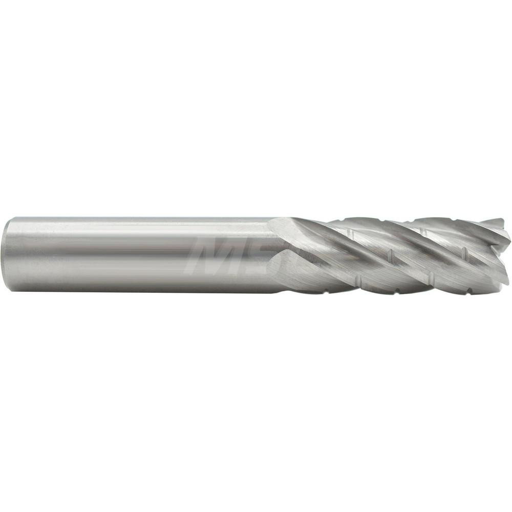 GWS - Square End Mill: 5/8" Dia, 1-7/8" LOC, 5 Flute, Solid Carbide ...