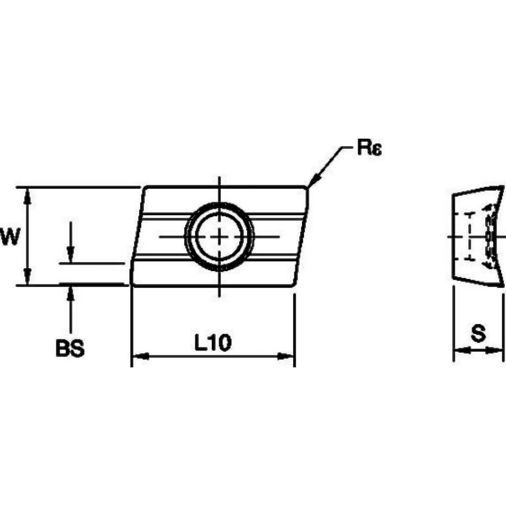 Widia - Milling Insert: ANSI XPHT333, ISO XPHT160412, WK15CM, Solid ...