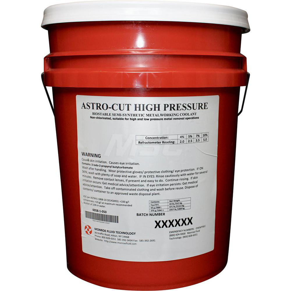 Monroe Fluid Technology - Cutting & Grinding Fluid: ASTRO-CUT, 5 gal ...