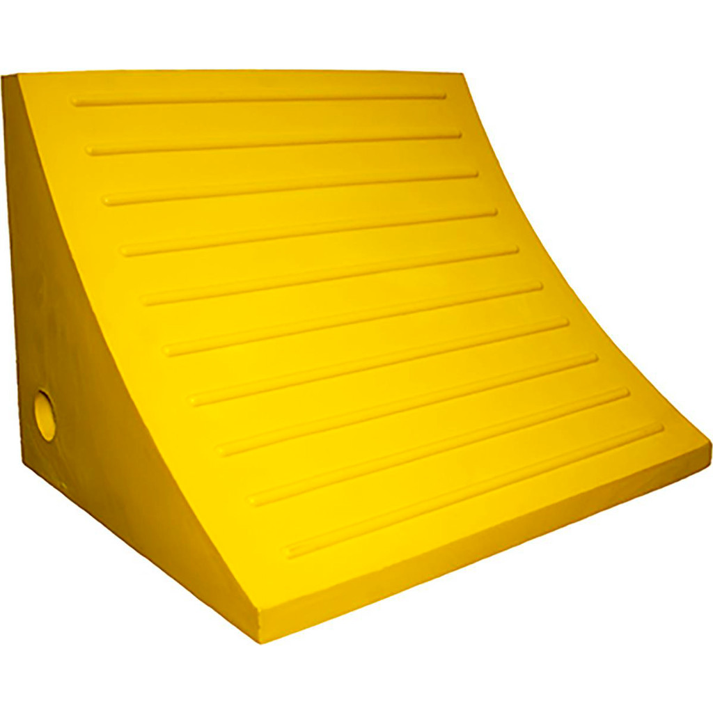 ESCO - Polyurethane Wheel Chock: 15-1/4" OAW, 10-3/4" OAH | MSC Direct