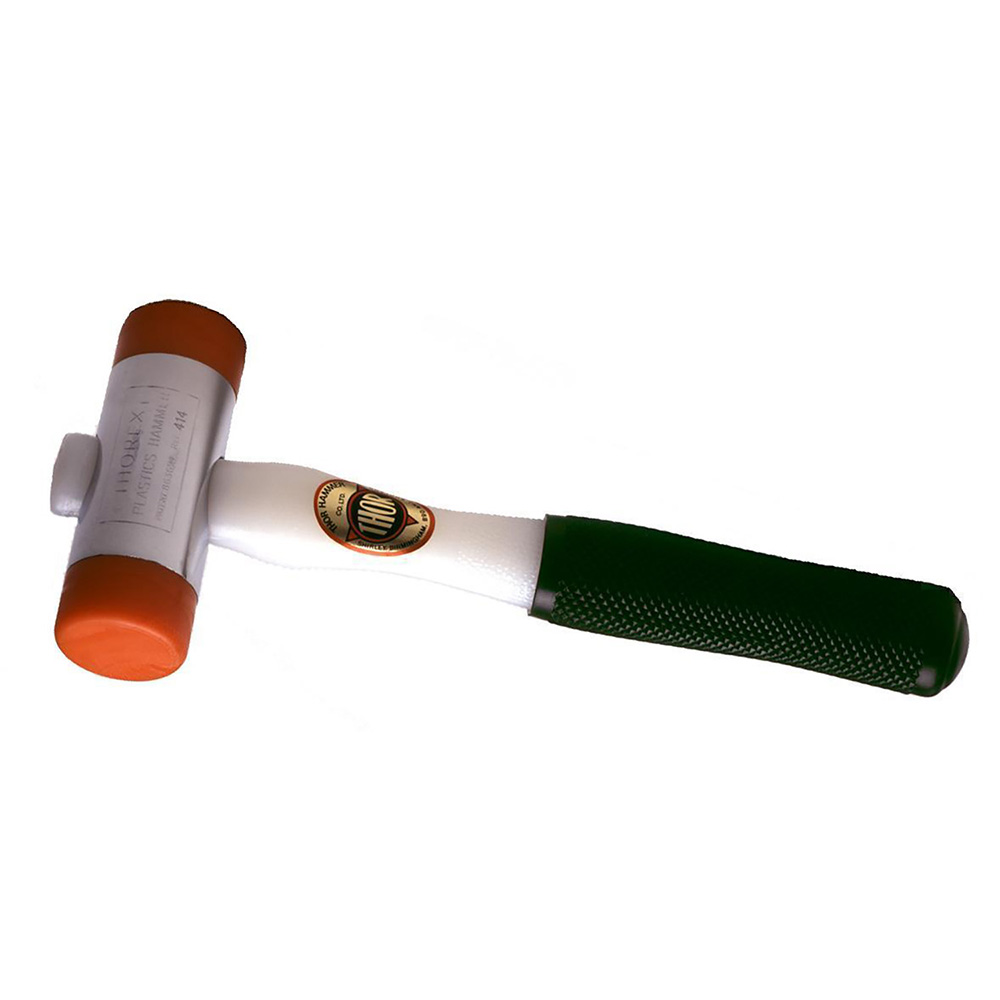 Osca - Non-Marring Hammer: 1.75 lb, 1-1/2" Face Dia, Malleable Iron ...