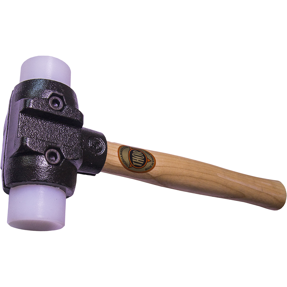 Osca - Non-Marring Hammer: 3.42 lb, 1-3/4" Face Dia, Malleable Iron ...