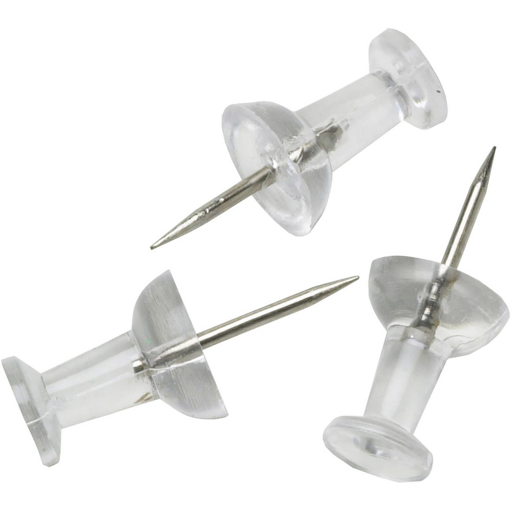AbilityOne - Office Machine Supplies: Push Pins, Clear | MSC Direct