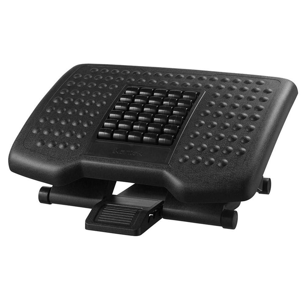 Kantek - Premium Adjustable Footrest With Rollers Plastic 18w X 13d X ...