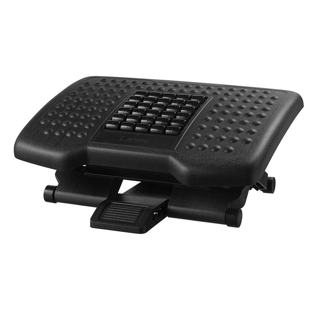 Kantek - Premium Adjustable Footrest With Rollers Plastic 18w X 13d X ...
