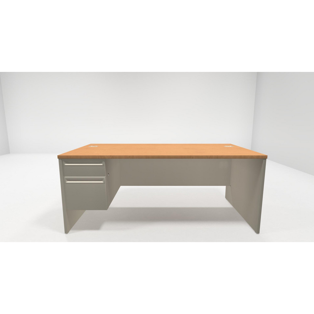 Hon - Desk: Steel-Reinforced High-Pressure Laminate, Oak | MSC Direct