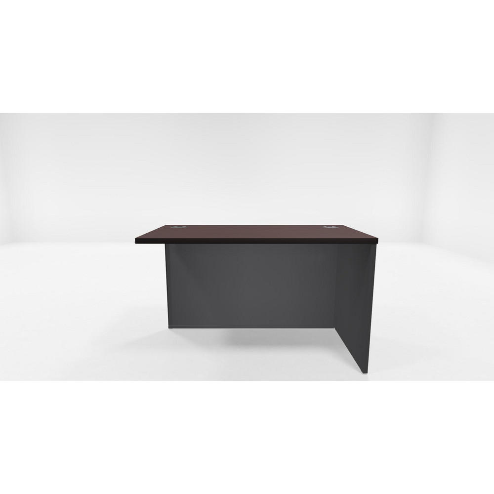 Hon - Desk: Steel-Reinforced High-Pressure Laminate, Mahogany | MSC Direct