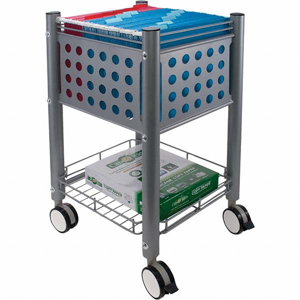Vertiflex Products - File Utility Cart: Steel, Gray | MSC Direct