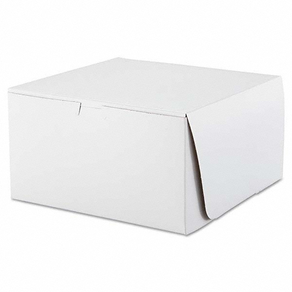 SCT - Tuck-Top Bakery Boxes, 10w x 10d x 5 1/2h, White, 100/Carton ...