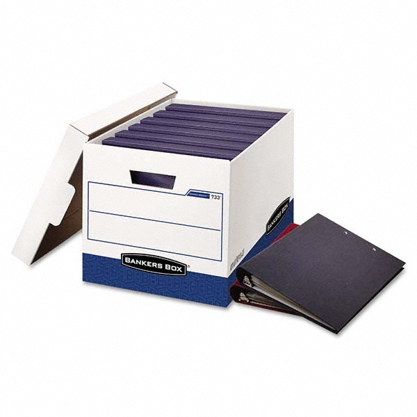 BANKERS BOX - Compartment Storage Boxes & Bins: Storage Box Type: File ...